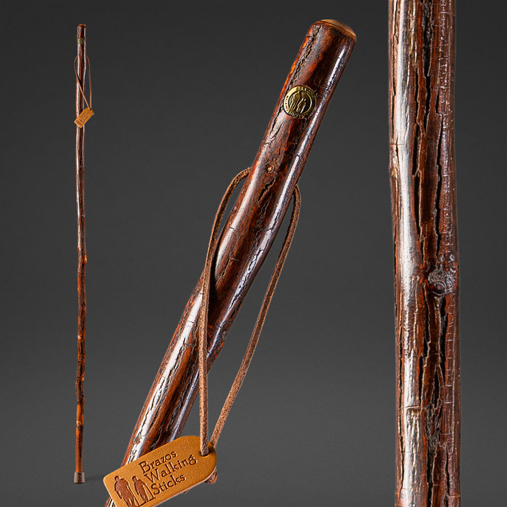 Hickory Rustic Walking Stick – Brazos Walking Sticks