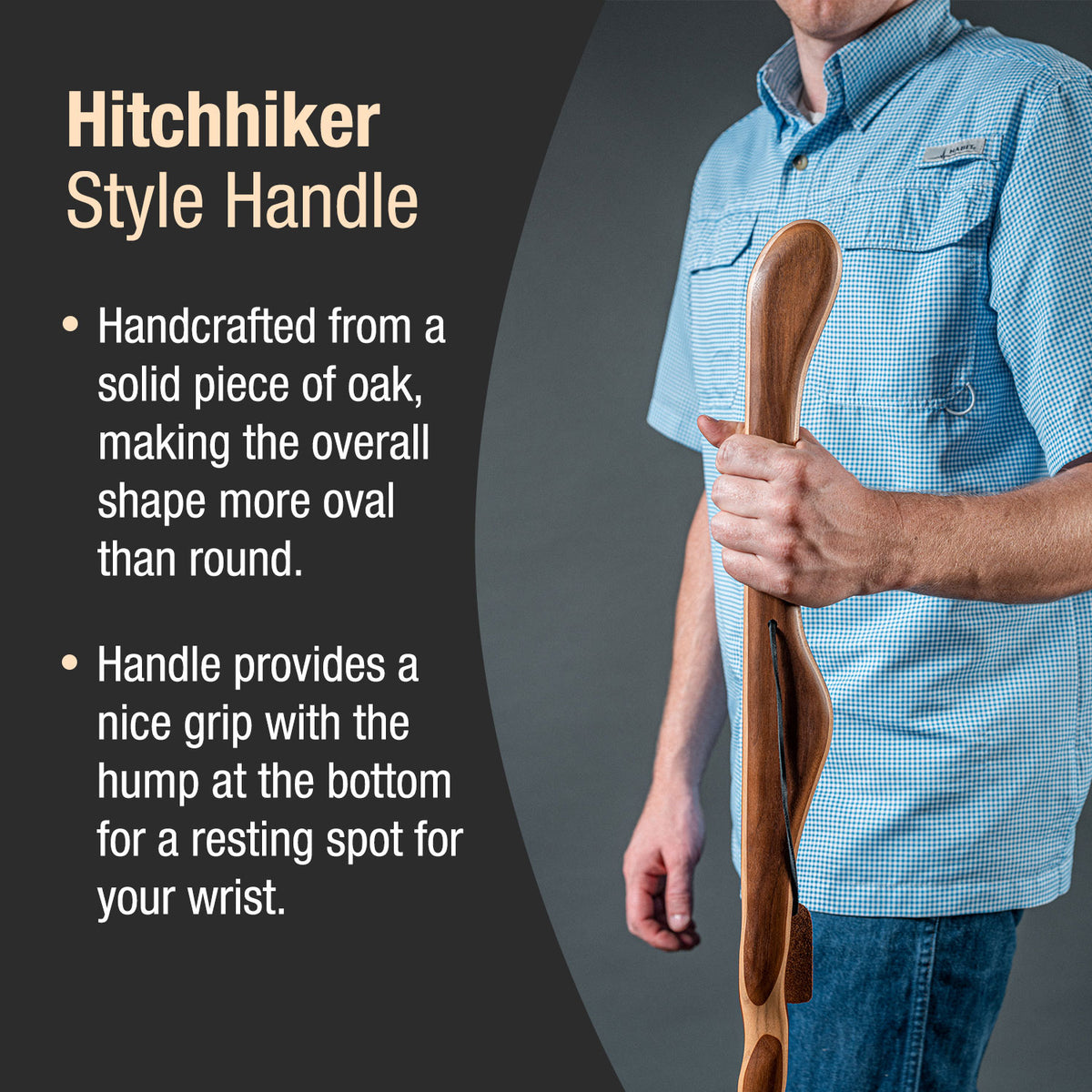 Twisted Oak Hitchhiker Handcrafted Walking Stick – Brazos Walking Sticks