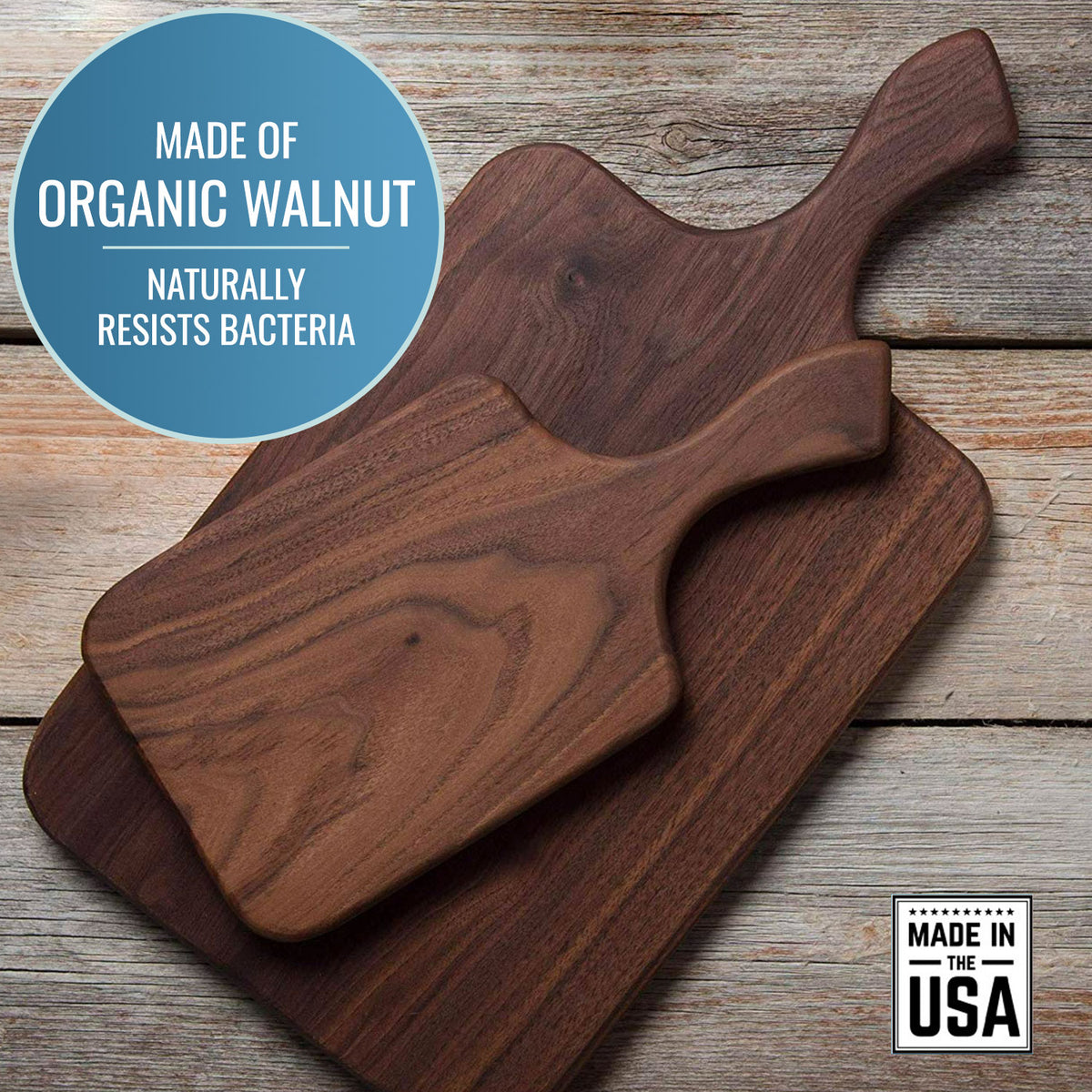Seasoned Walnut Paddle Cutting Boards – Brazos Walking Sticks