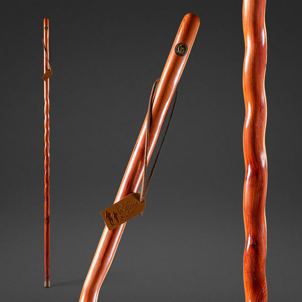 Twisted Cedar Backpacker Handcrafted Walking Stick – Brazos Walking Sticks
